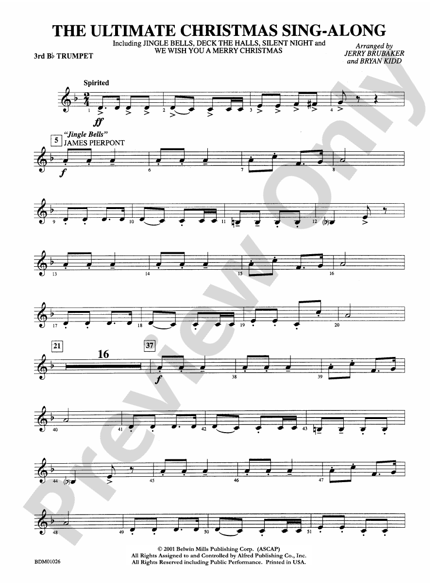 The Ultimate Christmas Sing-Along: 3rd B-flat Trumpet: 3rd B-flat ...