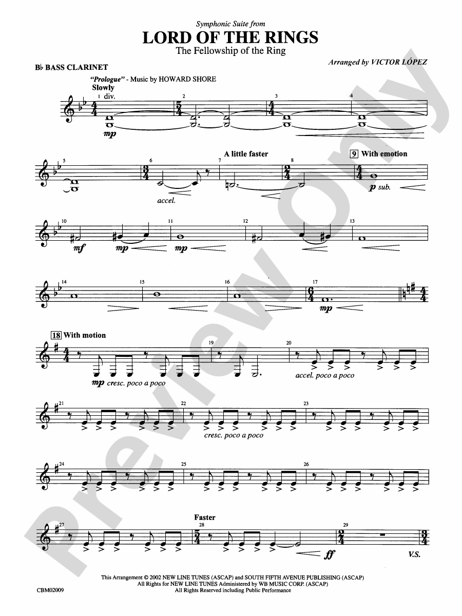 The Lord of the Rings: The Fellowship of the Ring, Symphonic Suite from ...