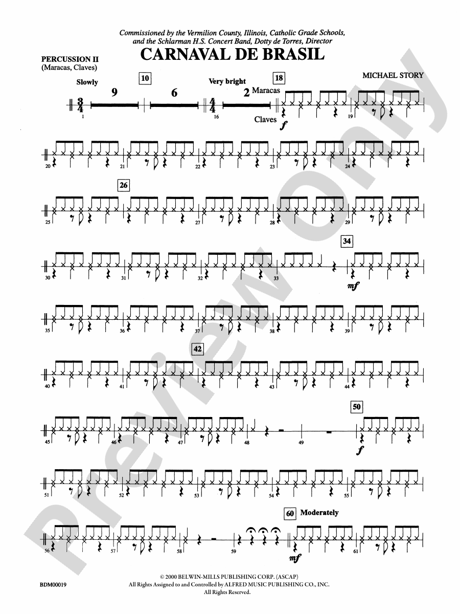 Carnaval de Brasil: 2nd Percussion: 2nd Percussion Part - Digital Sheet ...