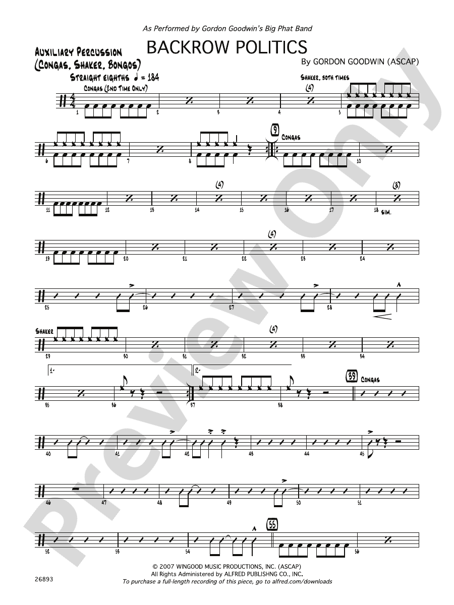 Backrow Politics: Auxiliary Percussion: Auxiliary Percussion Part ... Backrow Politics: Auxiliary Percussion: Auxiliary Percussion Part ...
