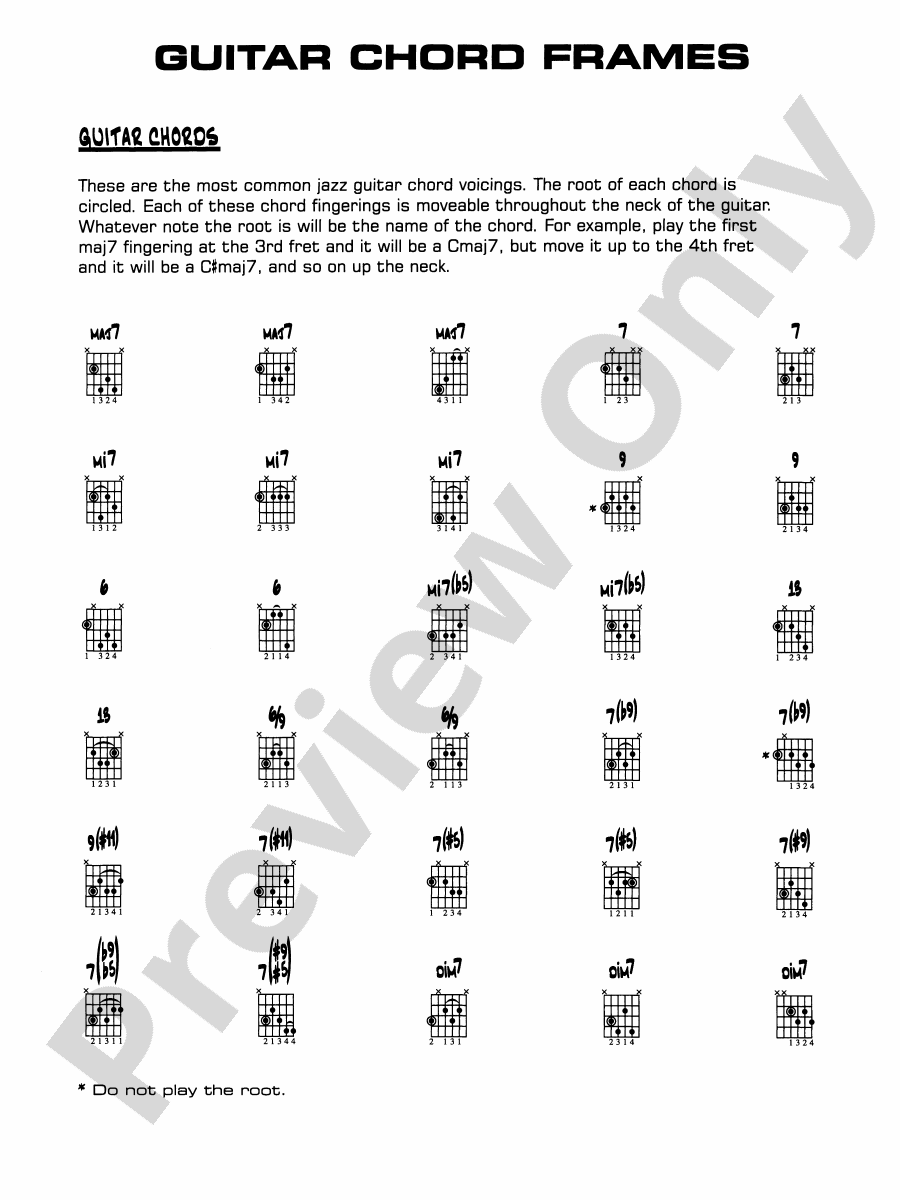Cuban Overture: Guitar Chords: Guitar Chords Part - Digital Sheet Music ...