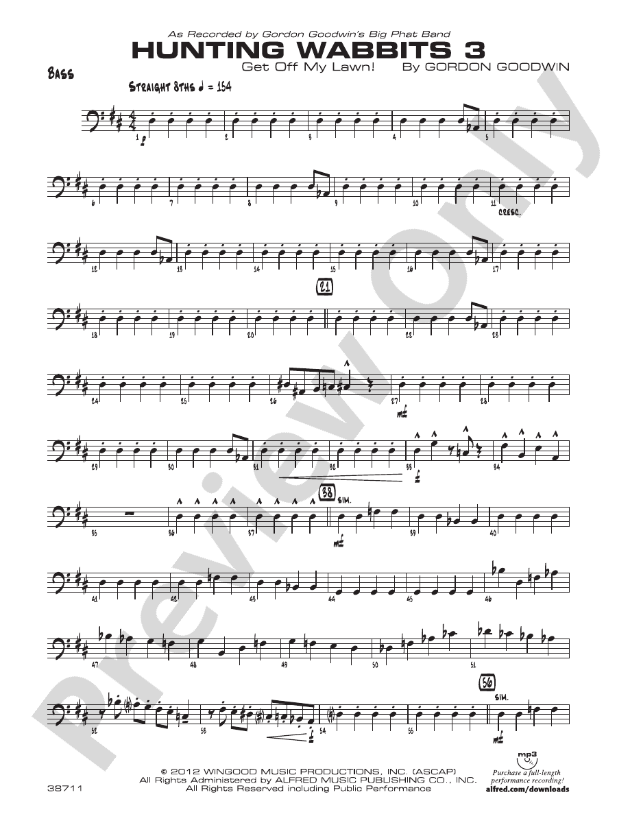 Hunting Wabbits 3 (Get Off My Lawn): String Bass: String Bass Part ...