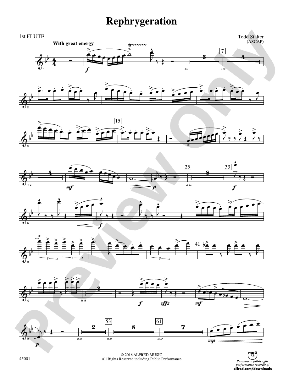 Rephrygeration: Flute: Flute Part - Digital Sheet Music Download
