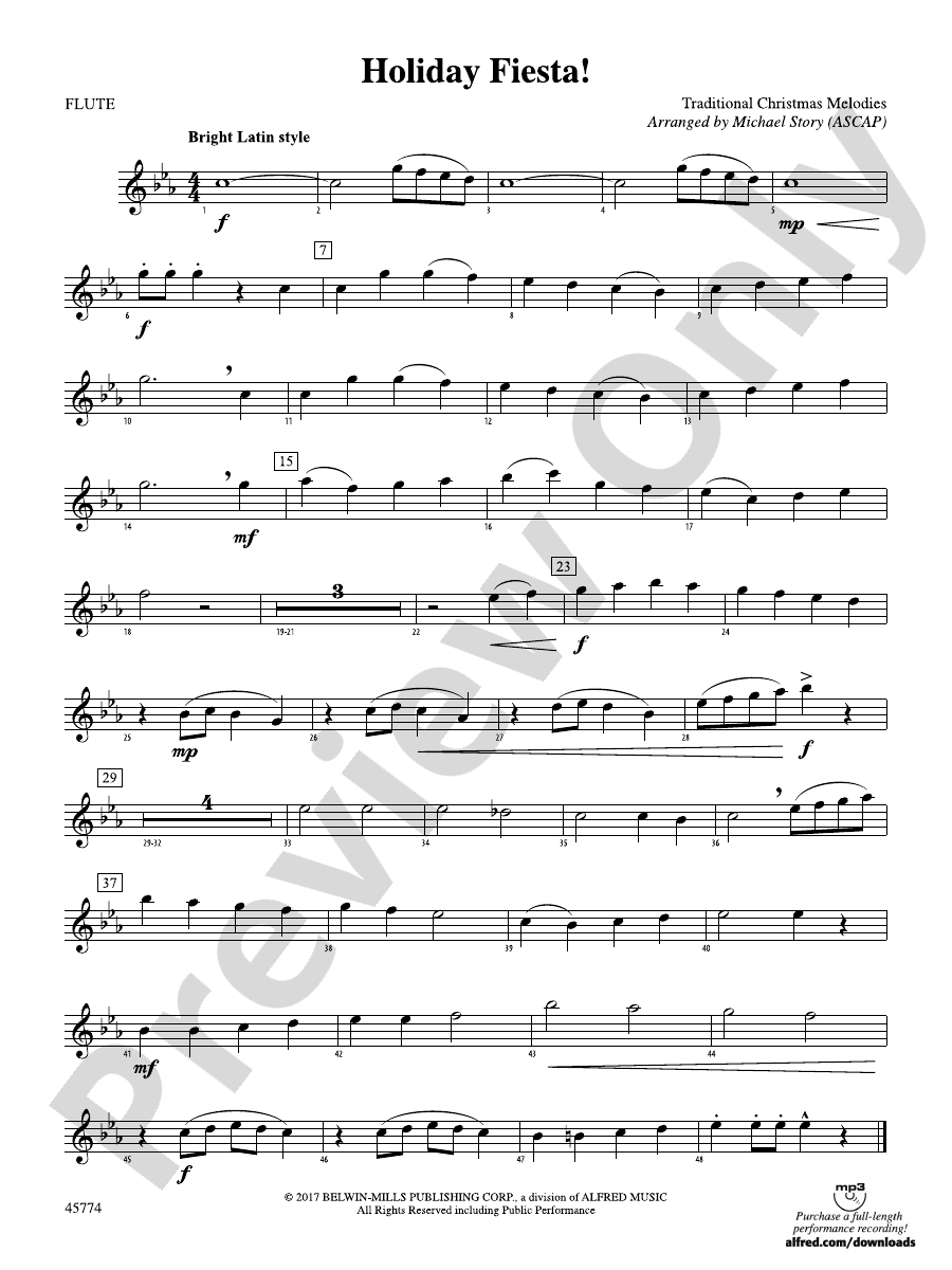 Holiday Fiesta!: Flute: Flute Part - Digital Sheet Music Download