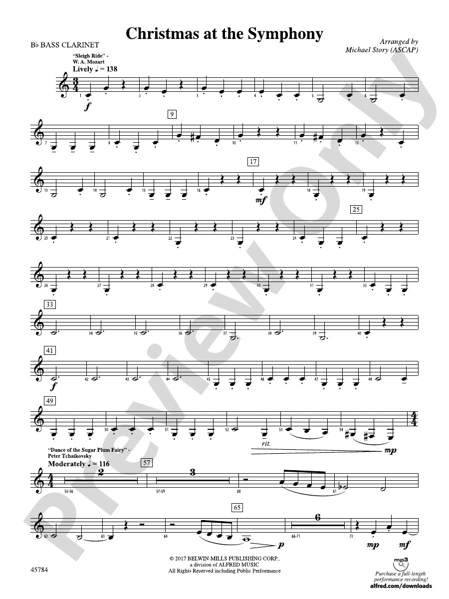 Christmas at the Symphony: B-flat Bass Clarinet: B-flat Bass Clarinet ...