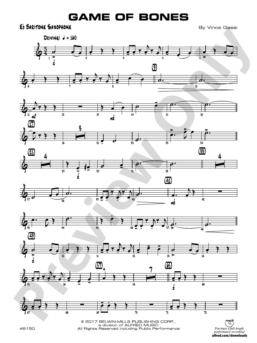 Game of Bones: E-flat Baritone Saxophone: E-flat Baritone Saxophone ...