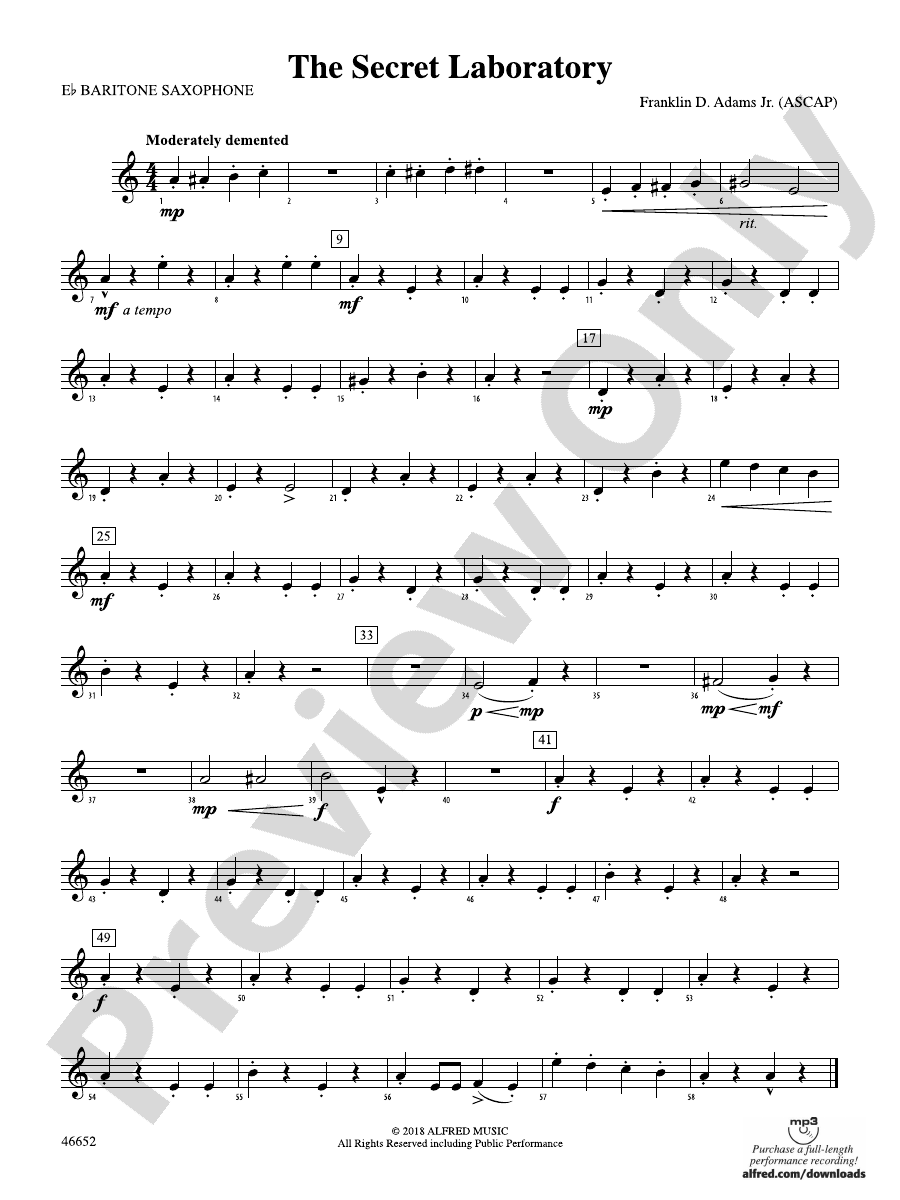 The Secret Laboratory: E-flat Baritone Saxophone: E-flat Baritone ...