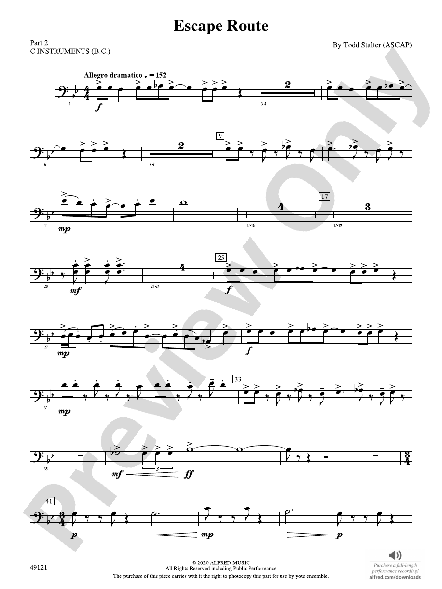 Escape Route: Part 2 - C Instruments (B.C.): Part 2 - C Instruments (B ...
