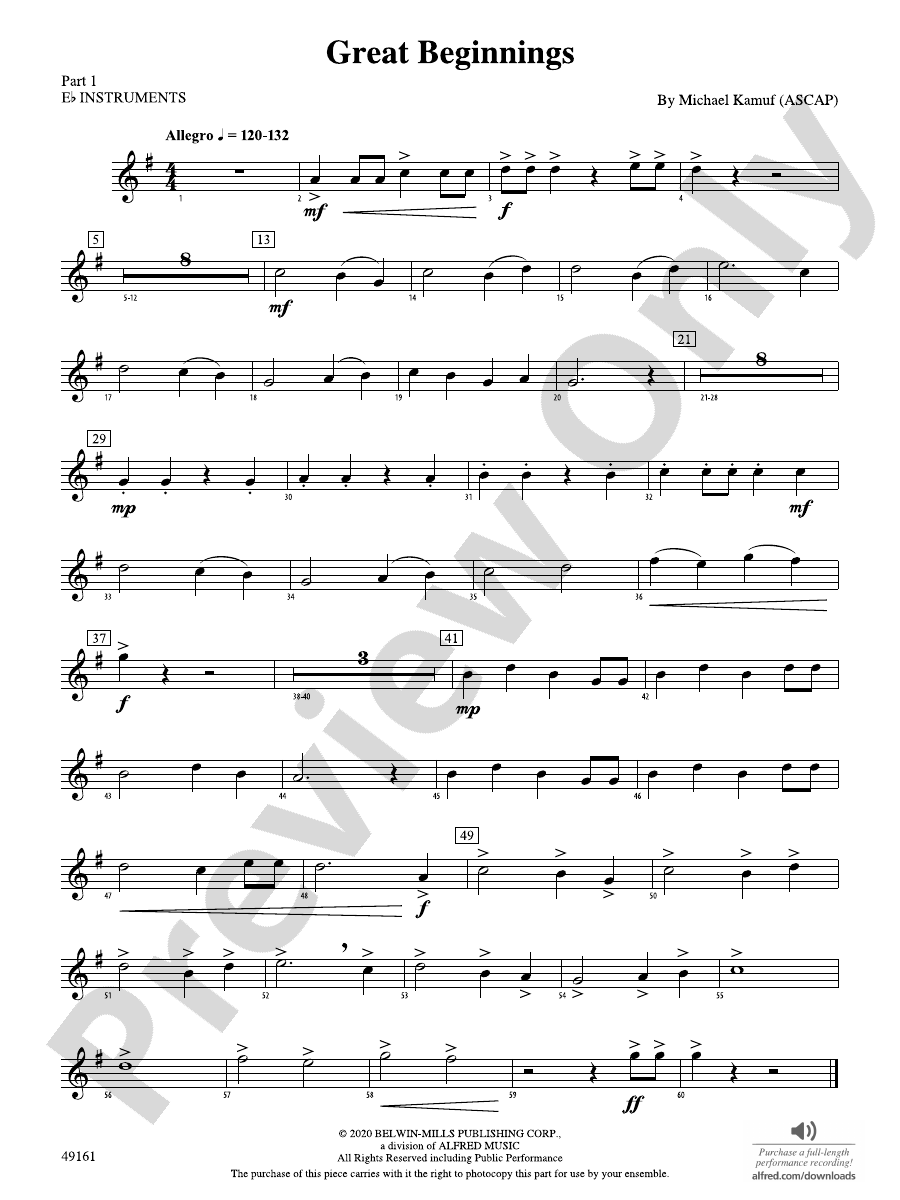 Great Beginnings: Part 1 - E-flat Instruments: Part 1 - E-flat ...