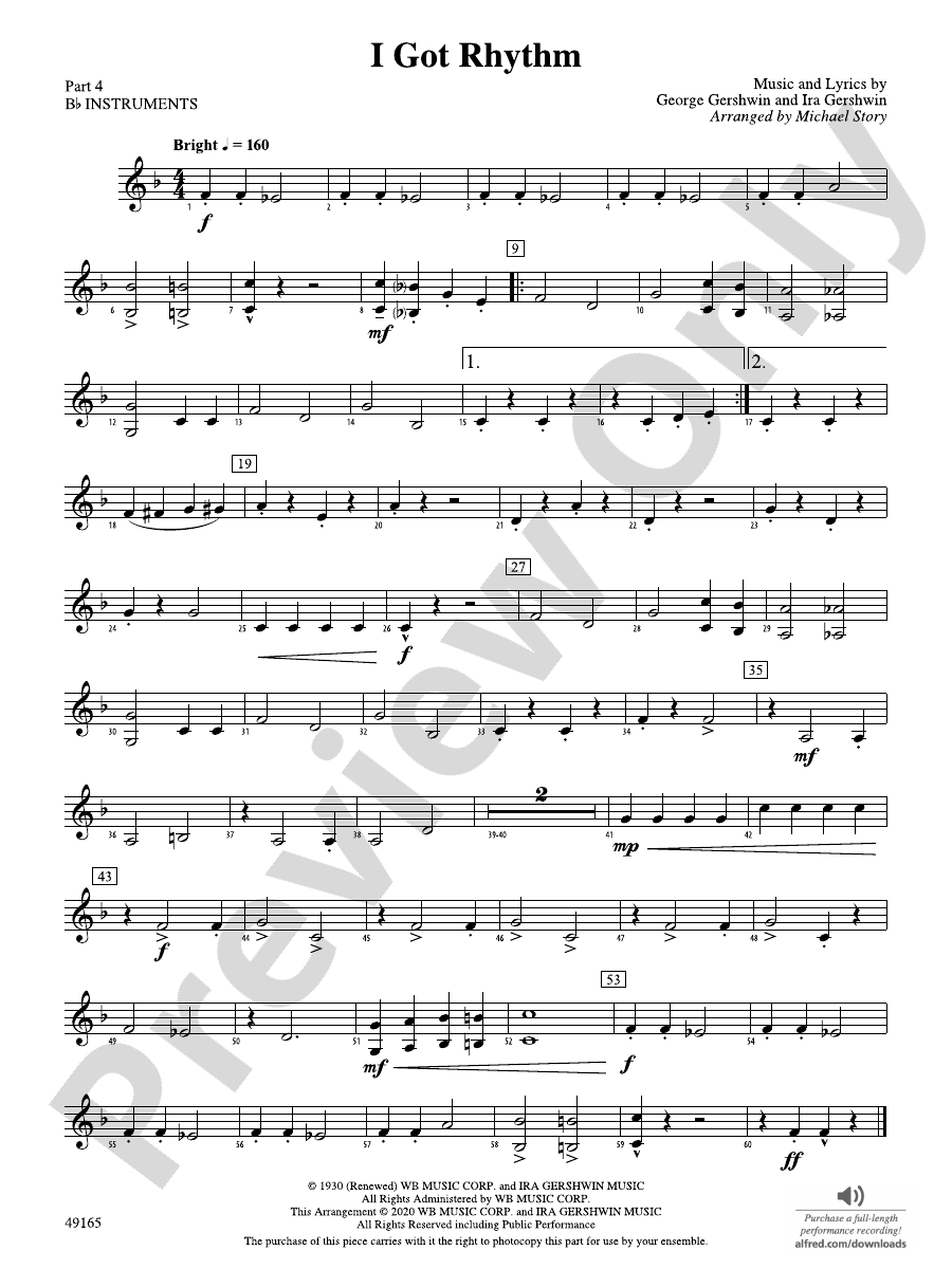 I Got Rhythm: Part 4 - B-flat Instruments: Part 4 - B-flat Instruments ...