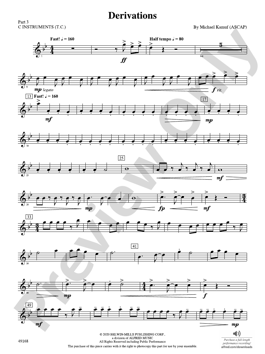 Derivations: Part 3 - C Instruments (T.C.): Part 3 - C Instruments (T.C.) Part - Digital Sheet ...