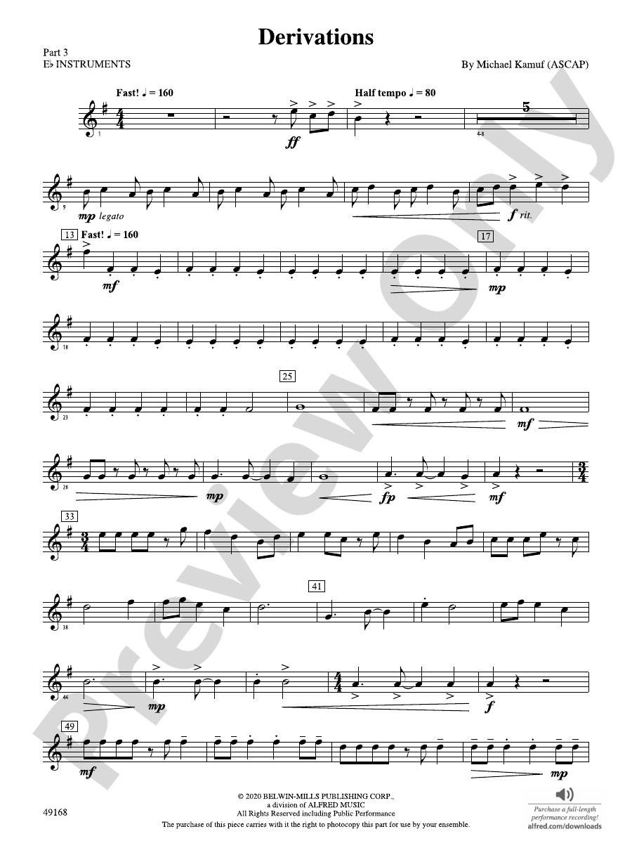 Derivations: Part 3 - E-flat Instruments: Part 3 - E-flat Instruments ...