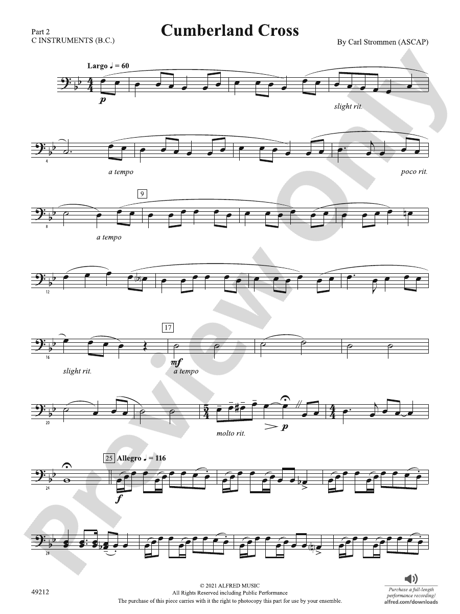 Cumberland Cross: Part 2 - C Instruments (B.C.): Part 2 - C Instruments ...