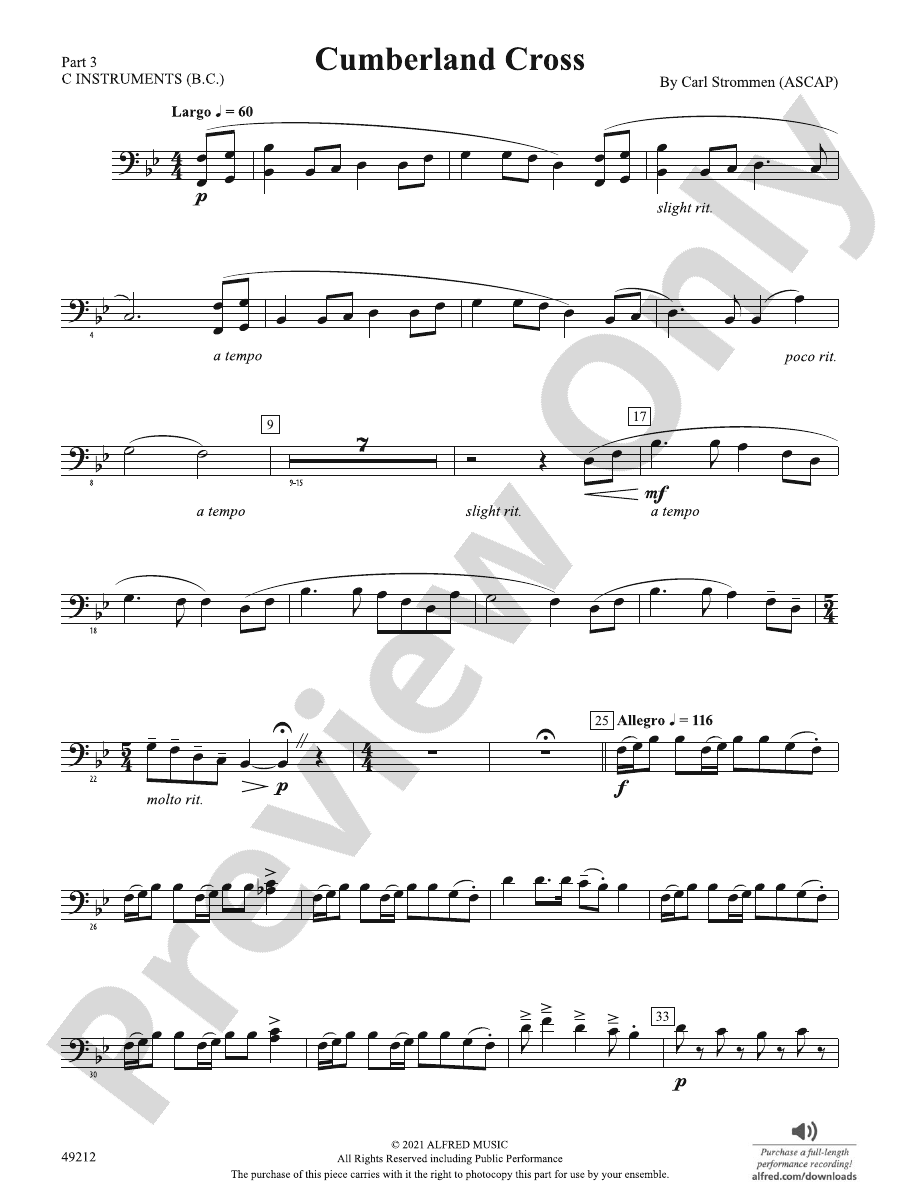 Cumberland Cross: Part 3 - C Instruments (B.C.): Part 3 - C Instruments ...