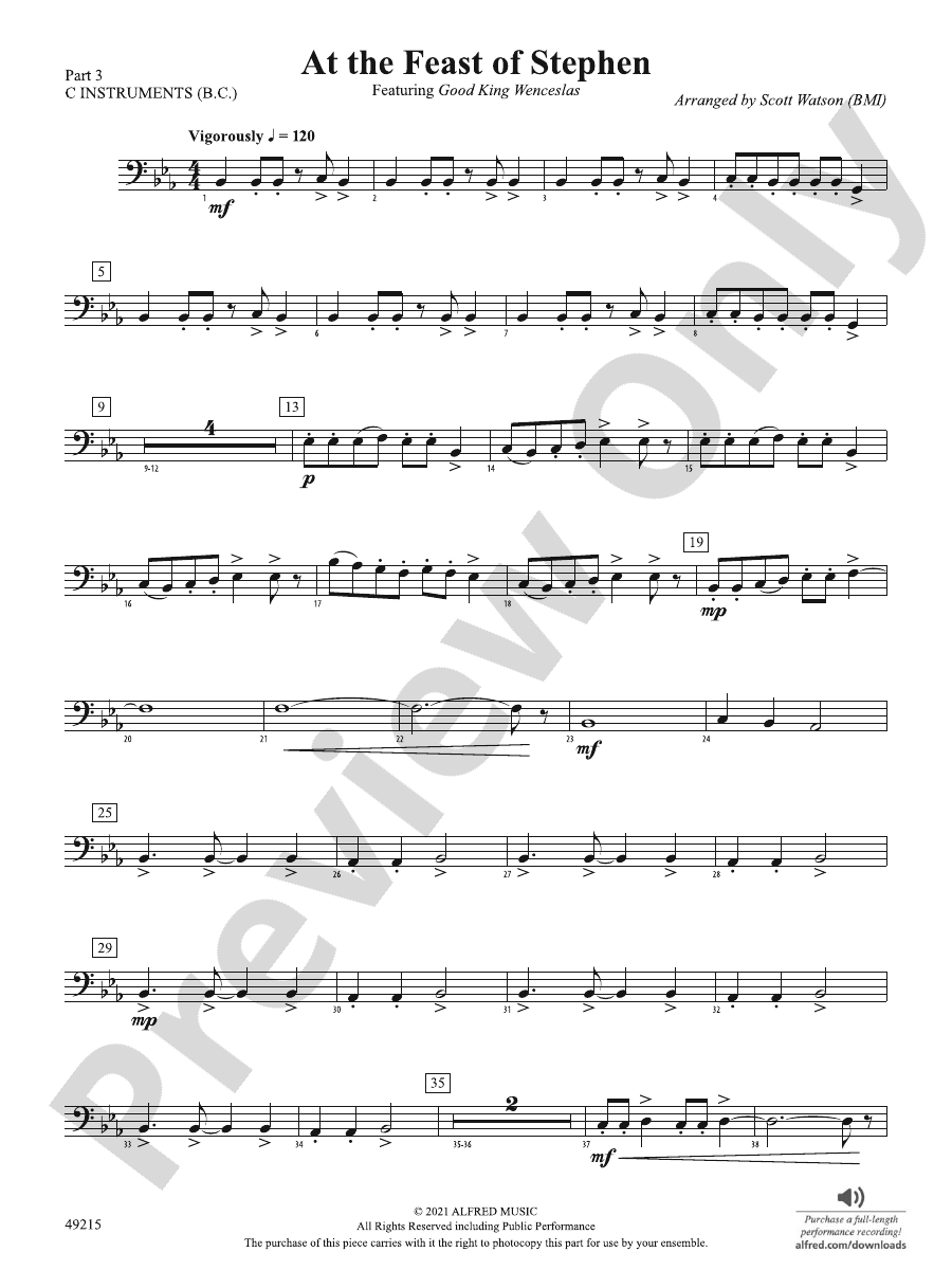 At the Feast of Stephen: Part 3 - C Instruments (B.C.): Part 3 - C ...