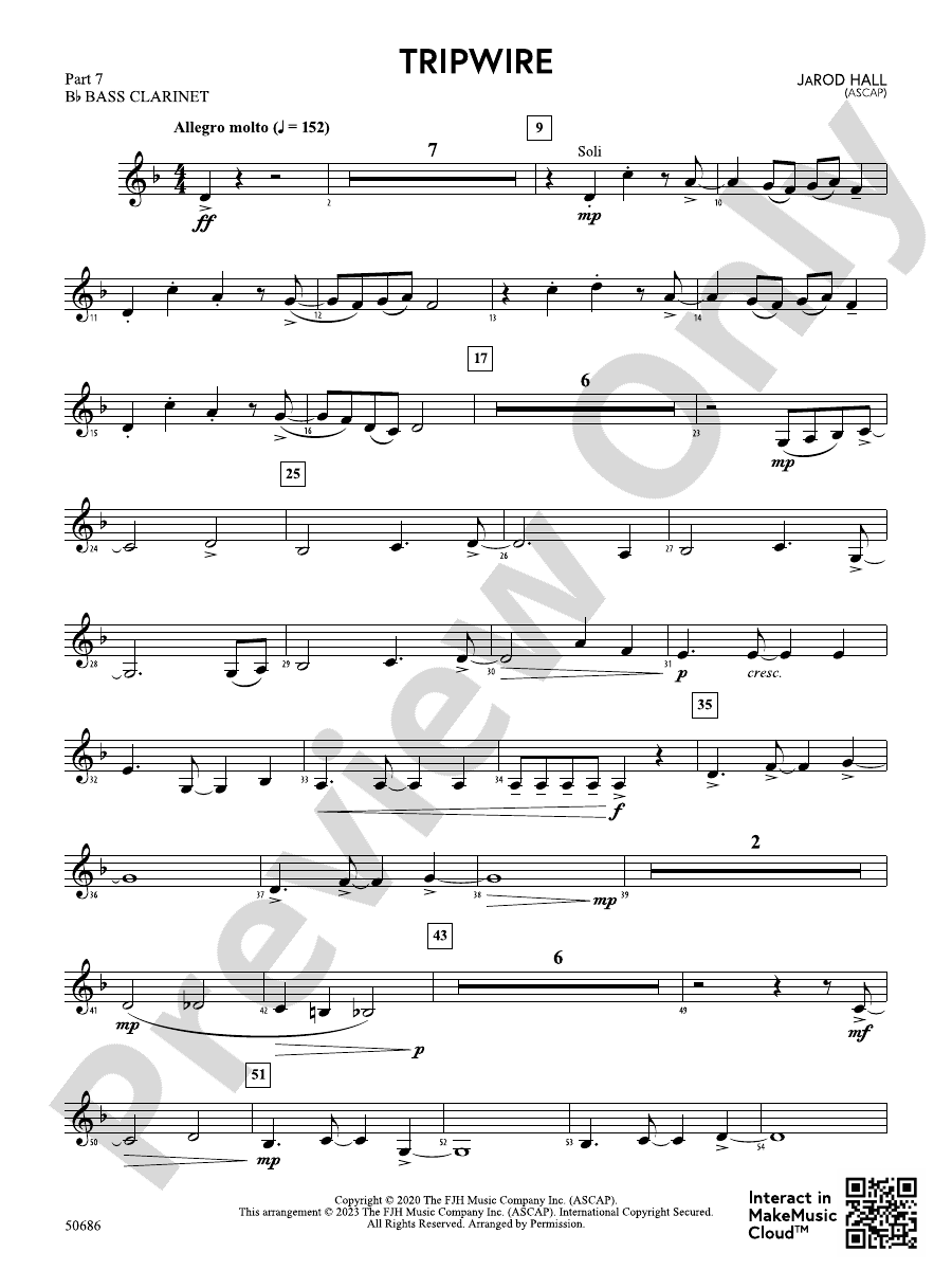 Tripwire: Part 7 - B-flat Bass Clarinet: Part 7 - B-flat Bass Clarinet ...