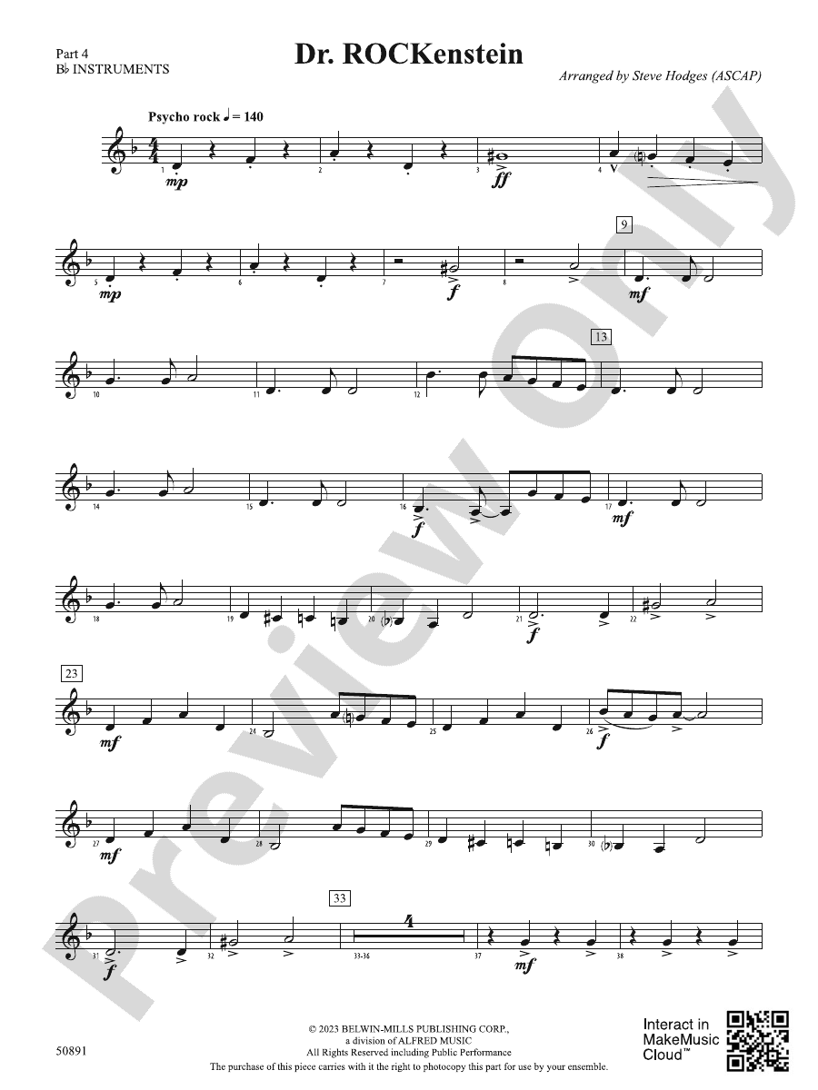 Dr. ROCKenstein: Part 4 - B-flat Instruments: Part 4 - B-flat ...