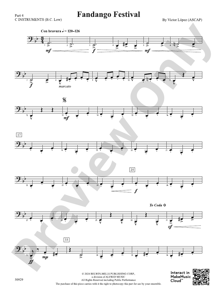 Fandango Festival: Part 4 - C Instruments (B.C. Low): Part 4 - C Instruments (B.C. Low) Part ...