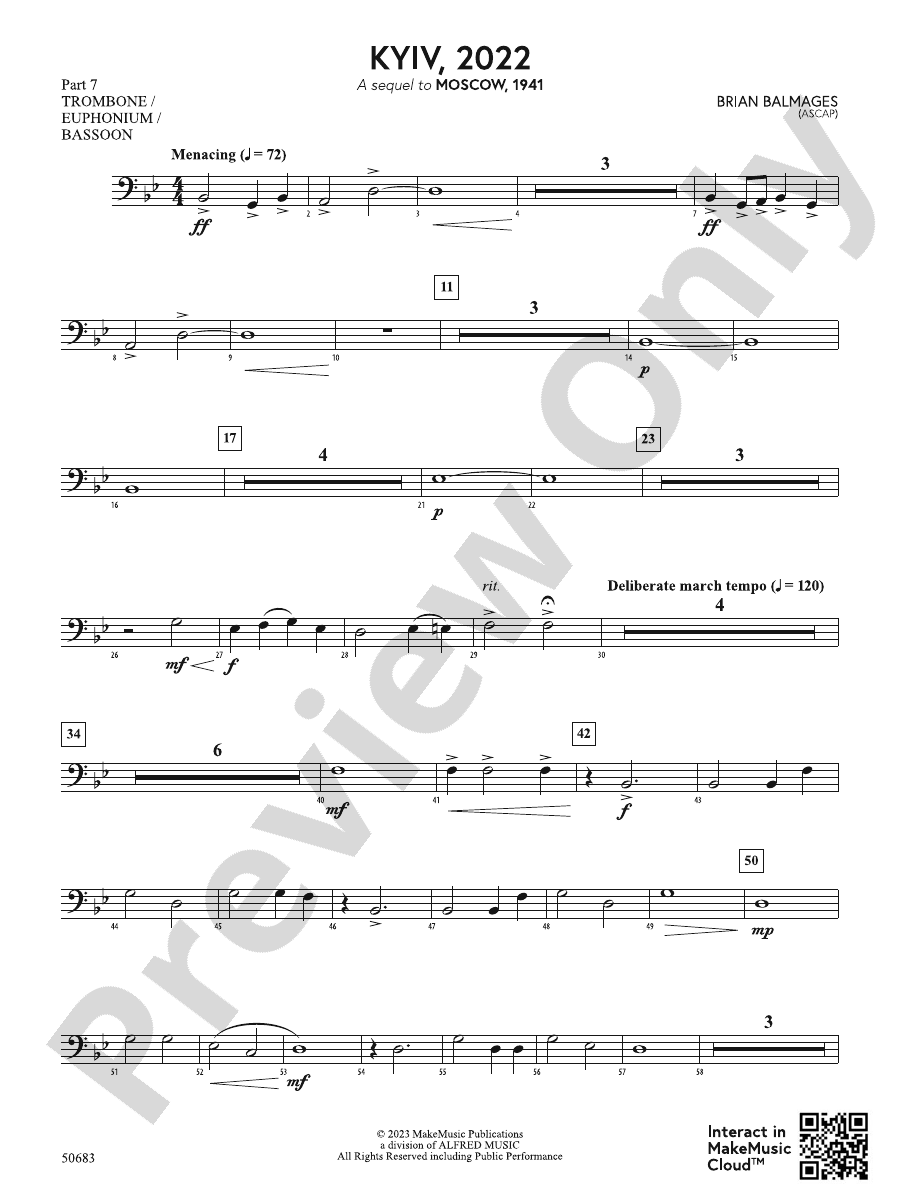 Kyiv, 2022: Part 7 - Trombone / Euphonium / Bassoon: Part 7 - Trombone ...
