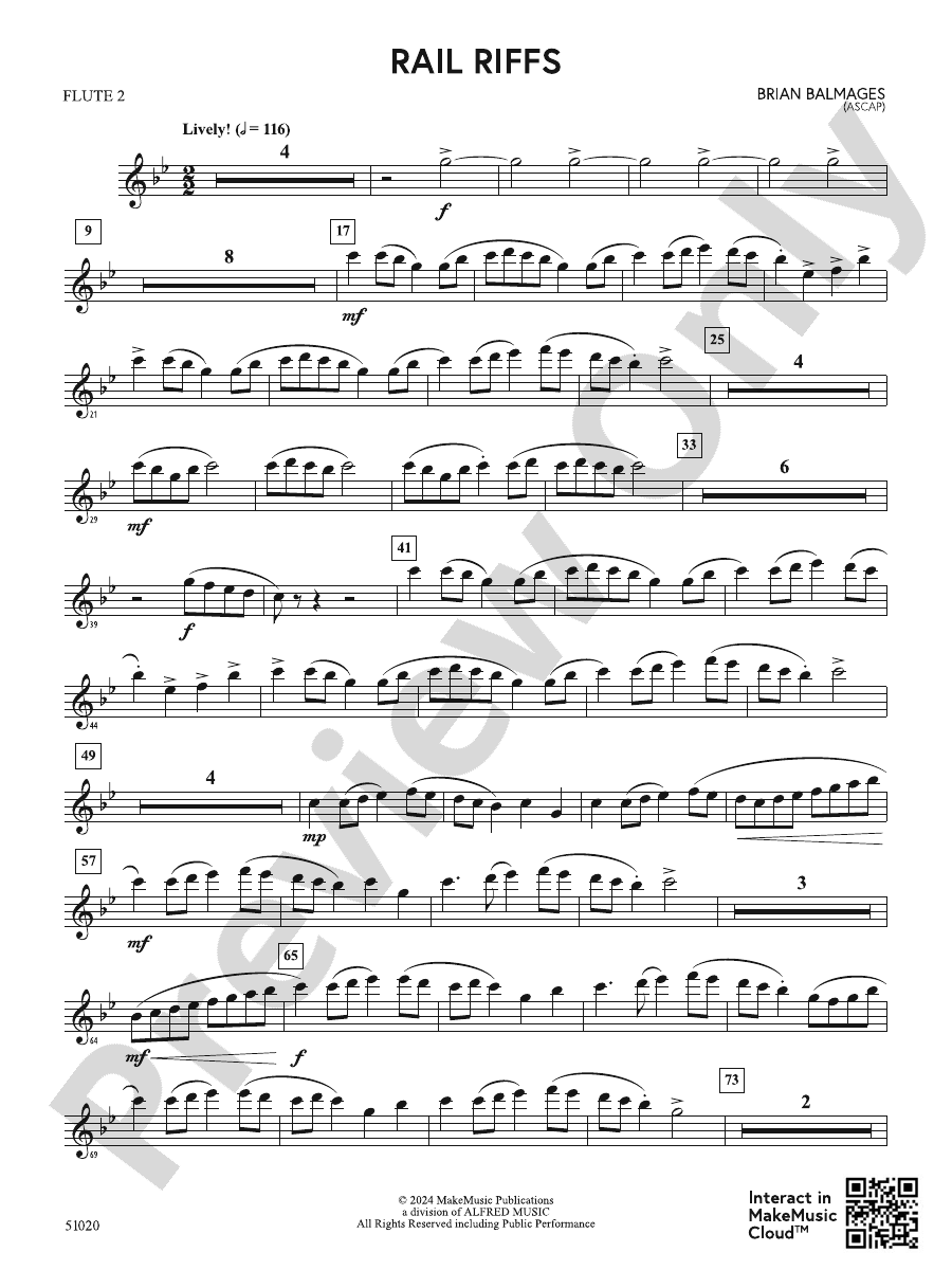 Rail Riffs: 2nd Flute: 2nd Flute Part - Digital Sheet Music Download