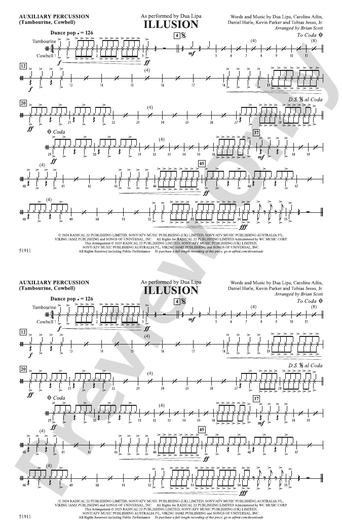 Illusion: Auxiliary Percussion: Auxiliary Percussion Part - Digital ...