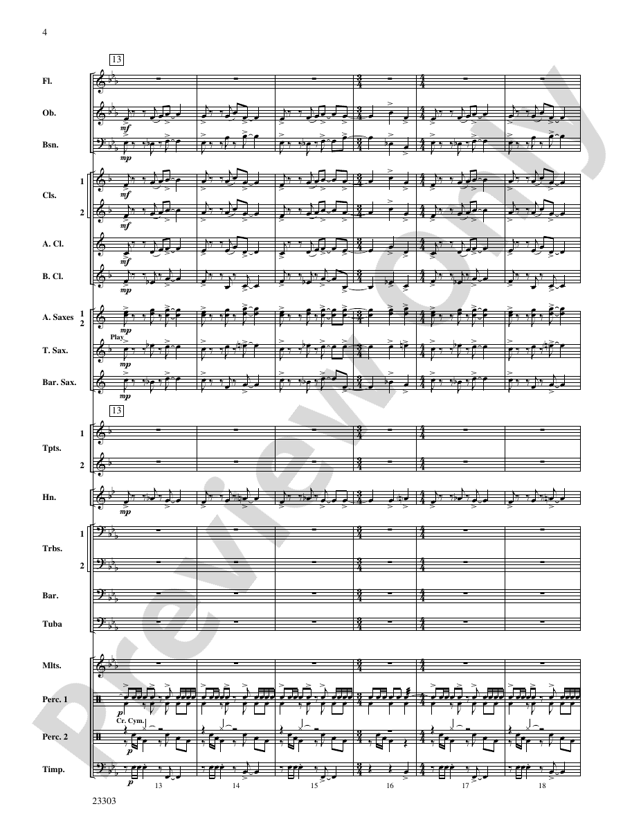 Chronos: Concert Band Conductor Score & Parts: Gary Fagan - Digital ...