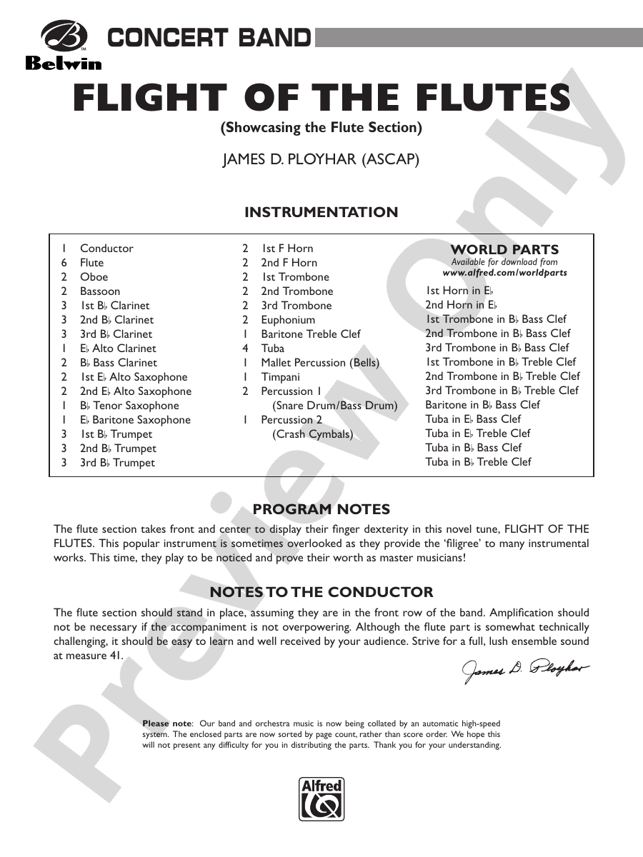 Flight of the Flutes (Showcasing the Flute Section): Concert Band ...