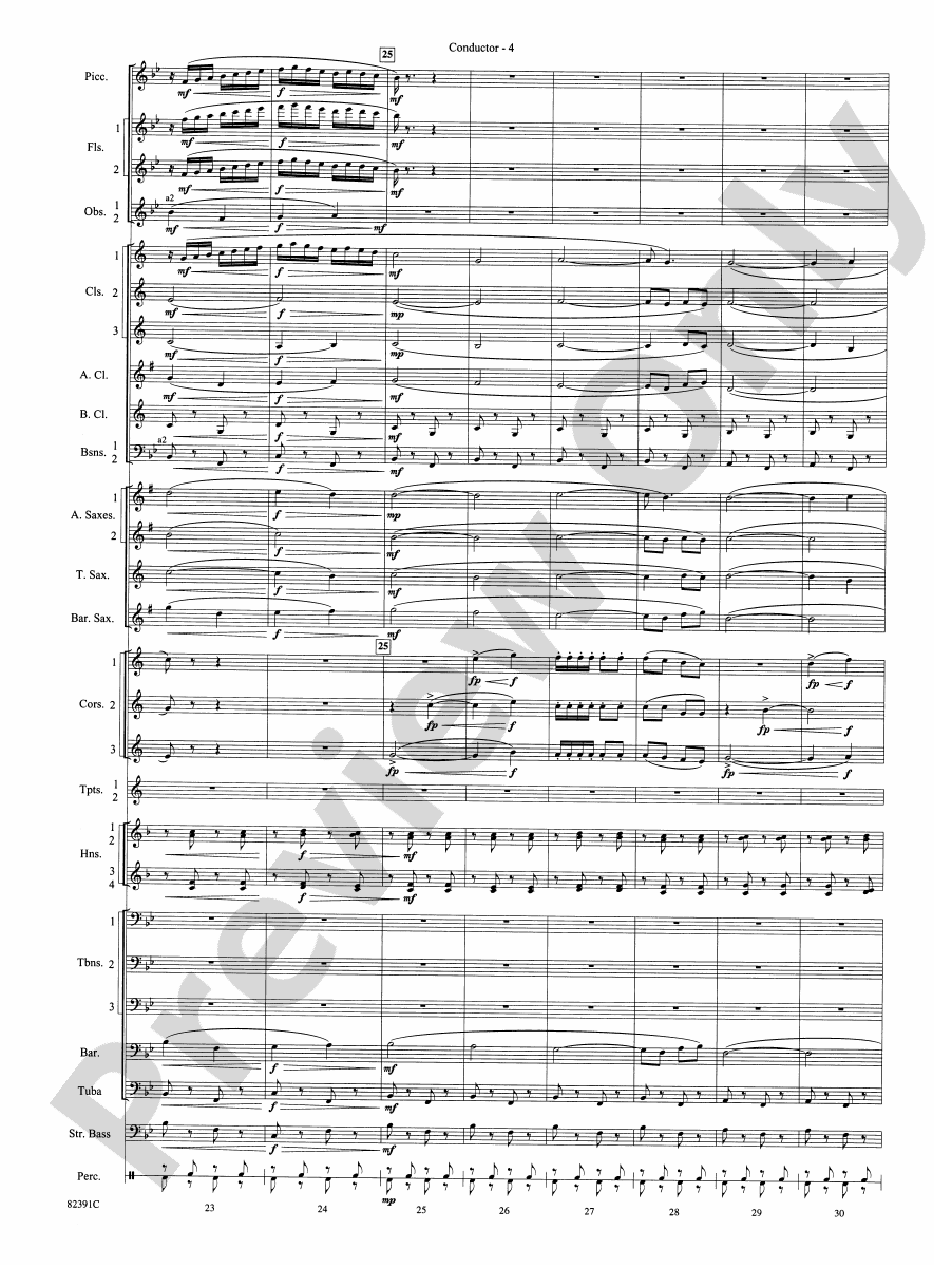 Bugler's Holiday (with Cornet Trio): Concert Band Conductor Score & Parts: Leroy Anderson ...