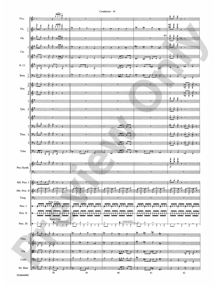 The Polar Express, Concert Suite from: Full Orchestra Conductor Score ...