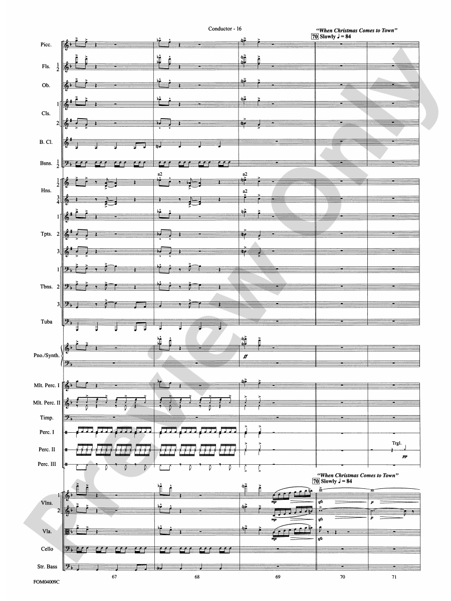 The Polar Express, Concert Suite from: Full Orchestra Conductor Score ...