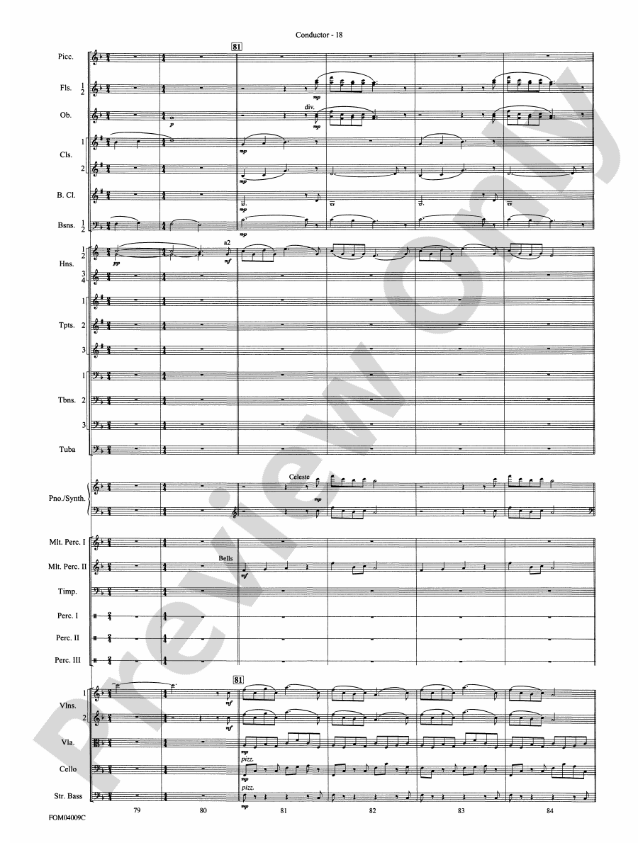 The Polar Express, Concert Suite from: Full Orchestra Conductor Score ...