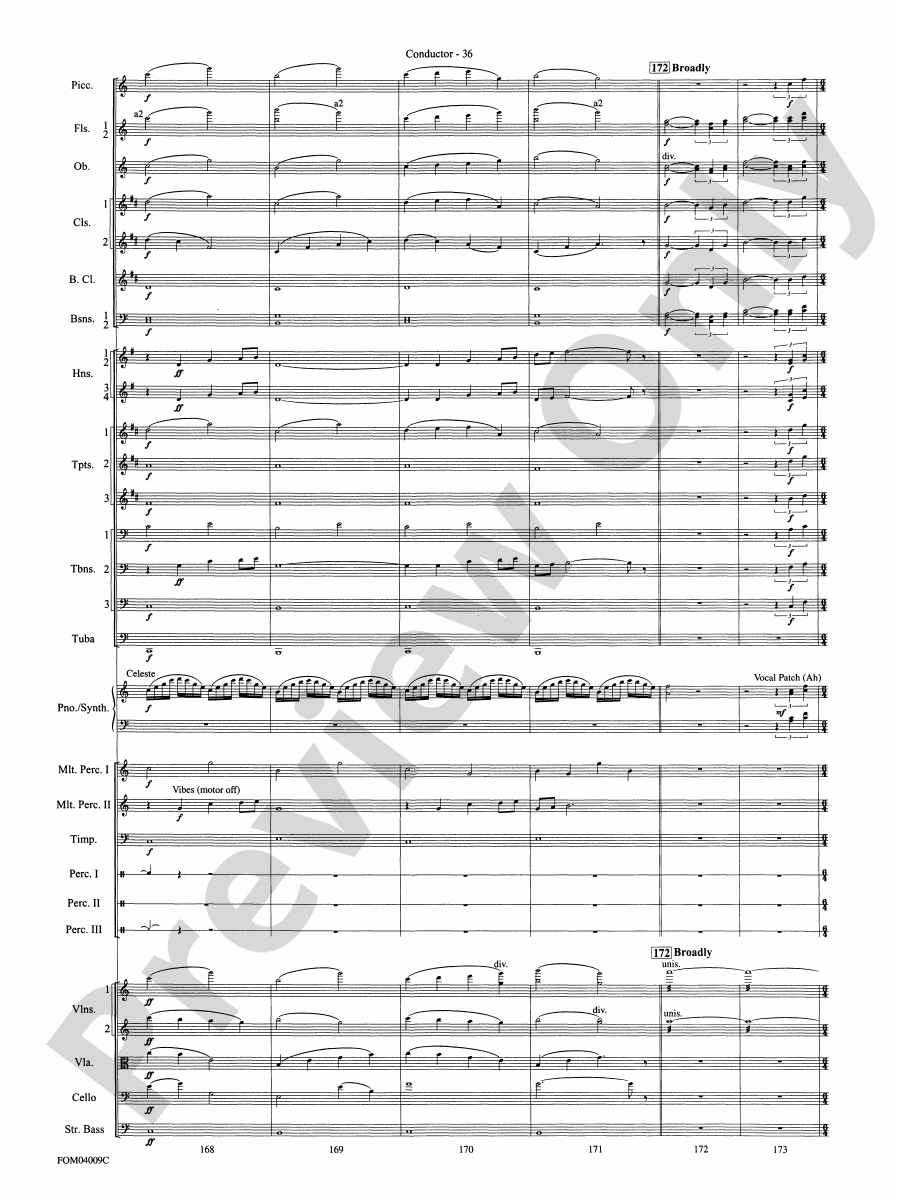 The Polar Express, Concert Suite from: Full Orchestra Conductor Score ...