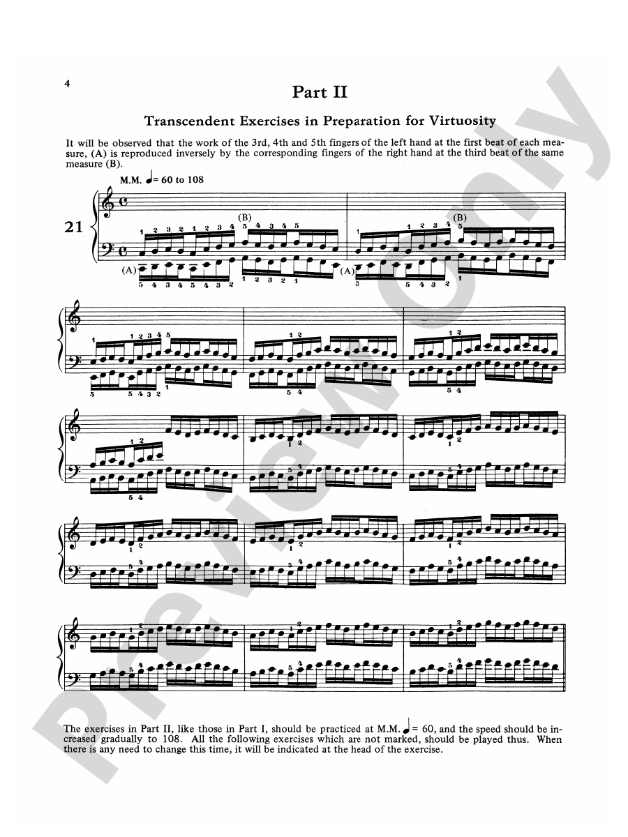 Hanon: The Virtuoso Pianist (Volume II): Piano Book: Charles Hanon - Digital Sheet Music Download