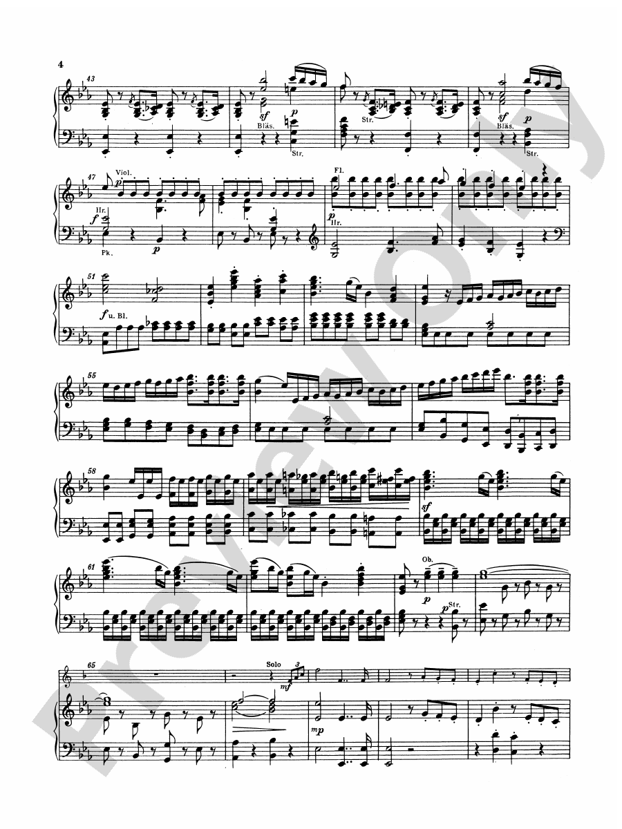 Hummel: Concerto in E flat Major: Trumpet Part(s): Johann Nepomuk ...