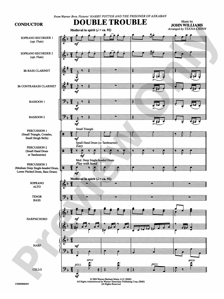 Double Trouble (from Harry Potter and the Prisoner of Azkaban): Choral ...