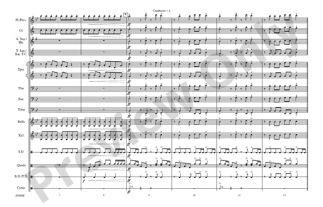 The Magnificent Seven: Marching Band Conductor Score & Parts - Digital ...