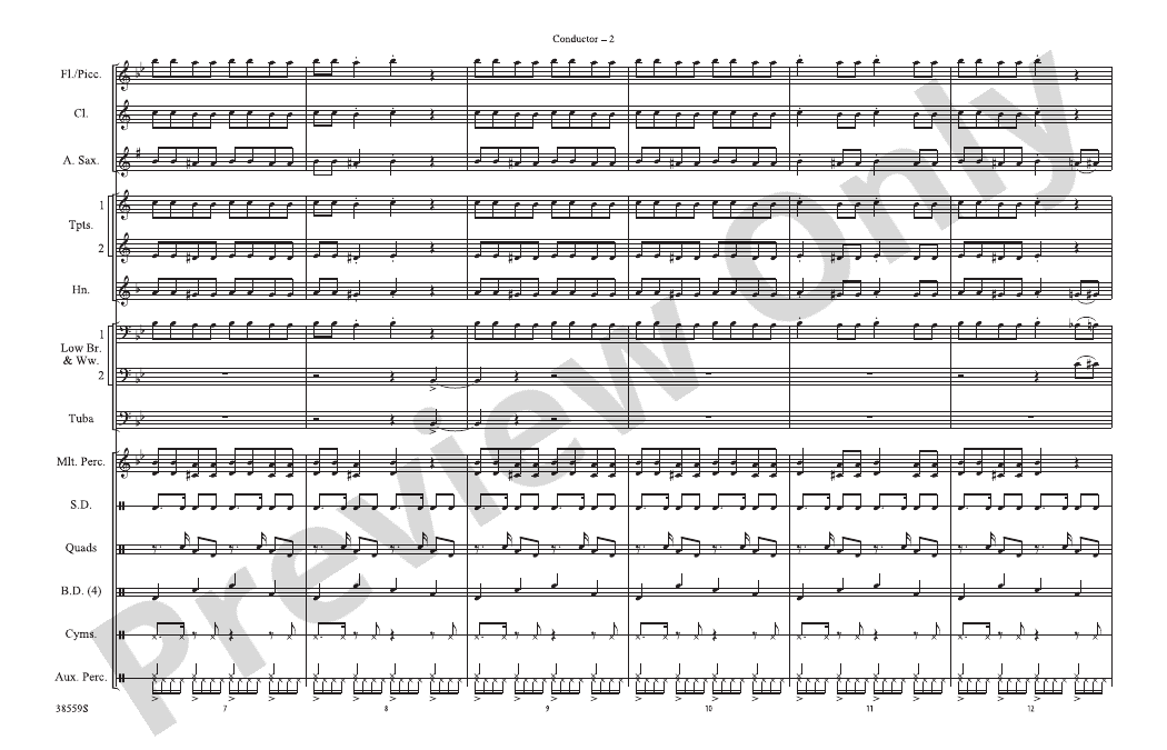 Wepa: Marching Band Conductor Score & Parts: Emilio Estefan - Digital ...
