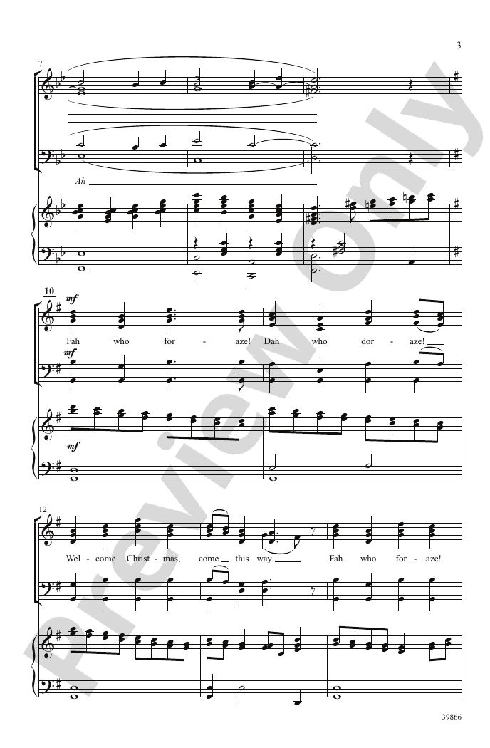 Welcome Christmas (from How the Grinch Stole Christmas): SATB Choral ...