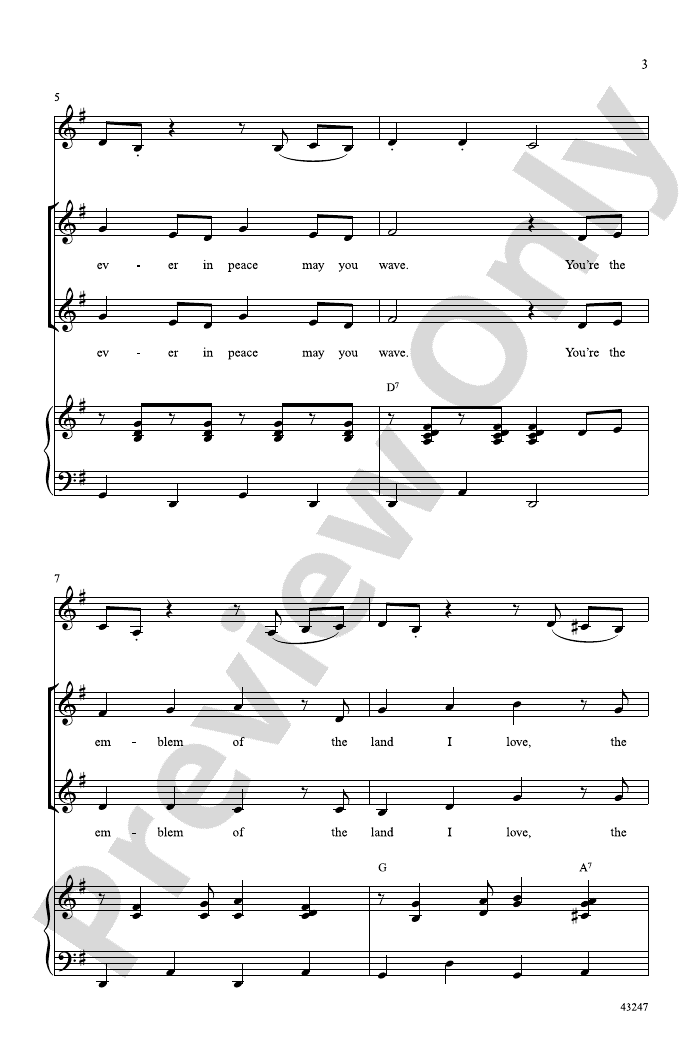 Colonel Bogey's Grand Old Flag!: 2-Part Choral Octavo: George M. Cohan ...