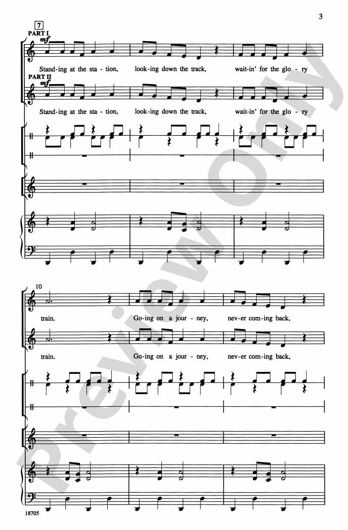The Glory Train: 2-Part Choral Octavo: Jerry Estes - Digital Sheet ...