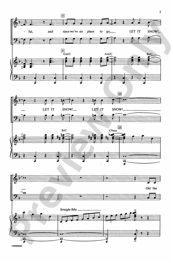 Let It Snow / Winter Wonderland: SATB Choral Octavo - Digital Sheet ...