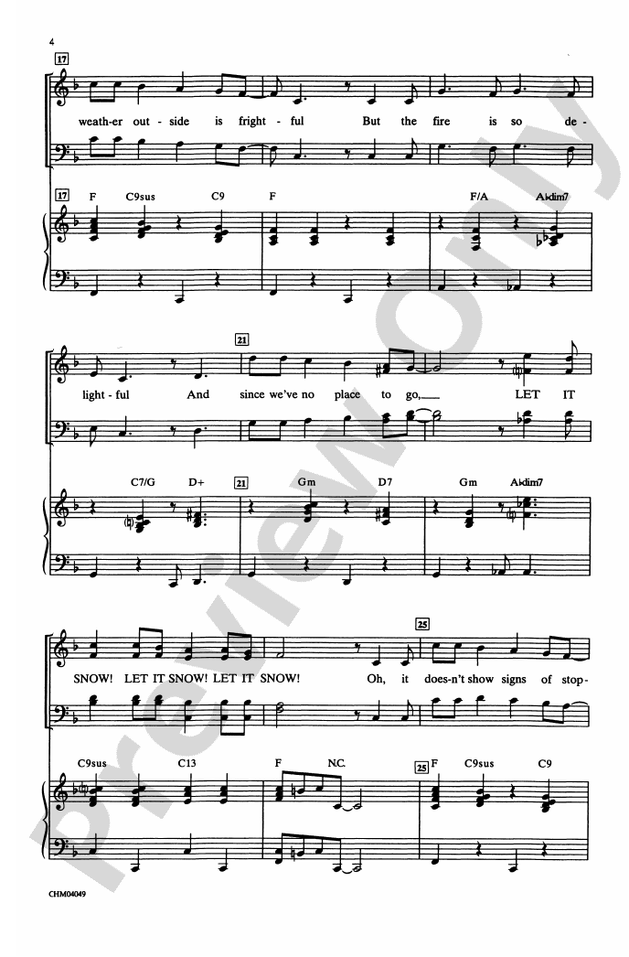 Let It Snow / Winter Wonderland: SATB Choral Octavo - Digital Sheet ...