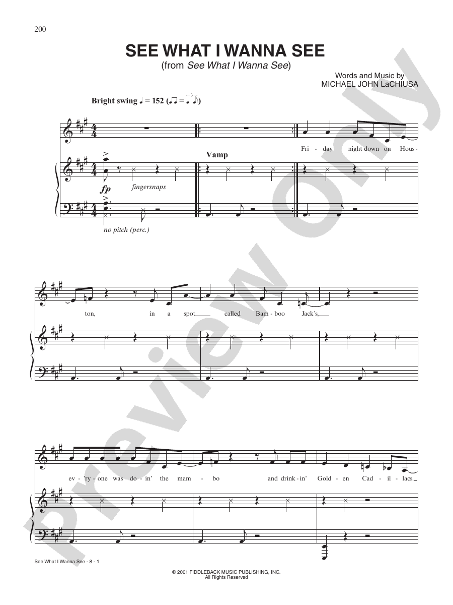 See What I Wanna See: Piano/Vocal/Chords: Idina Menzel - Digital Sheet ...