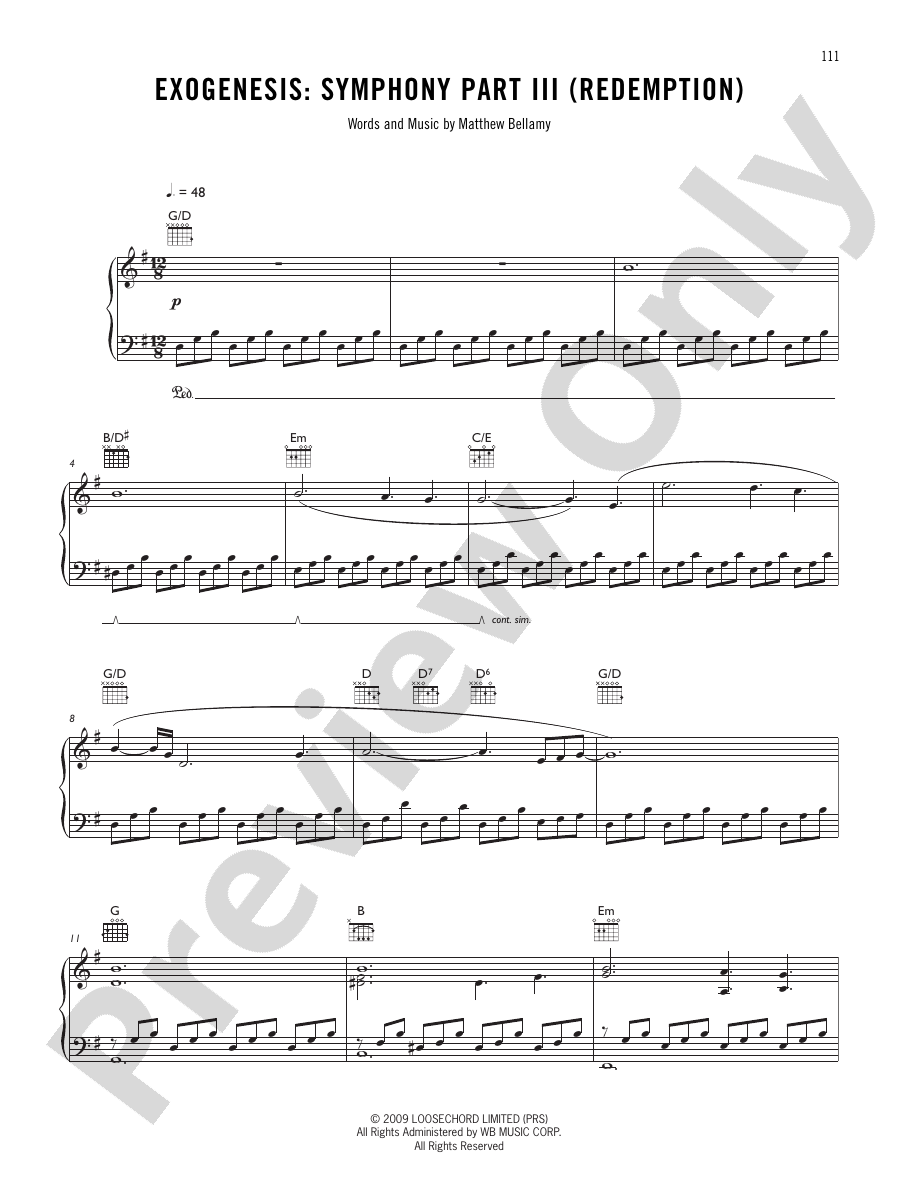 Exogenesis: Symphony Part III (Redemption): Guitar: Muse - Digital ...