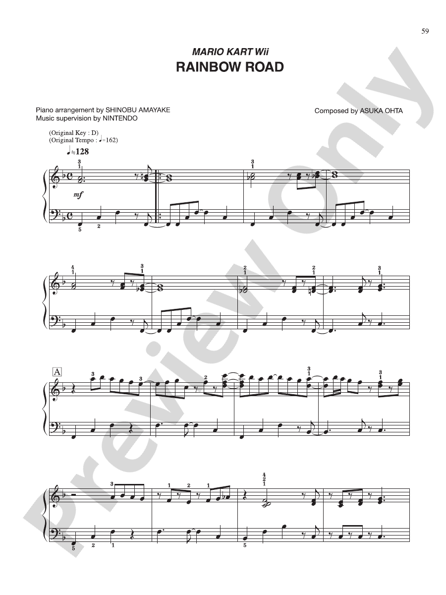 Mario Kart World Rainbow Road: Piano: Nintendo® - Digital Sheet Music ...