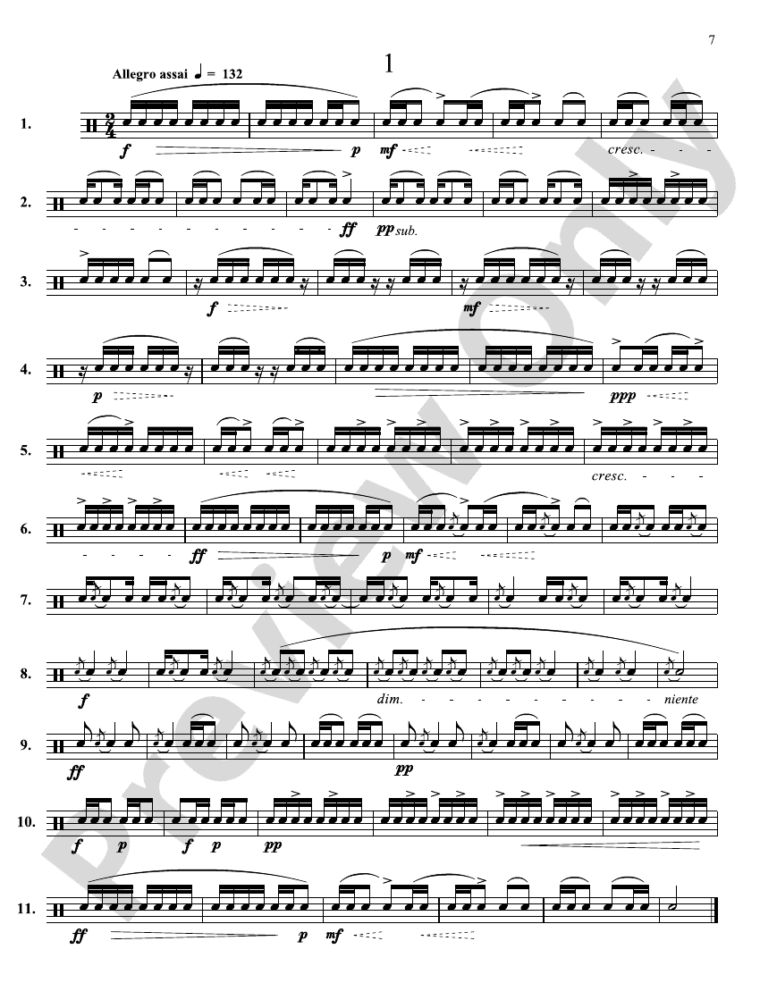 Portraits in Rhythm: Advanced Edition: Snare Drum: Anthony J. Cirone ...