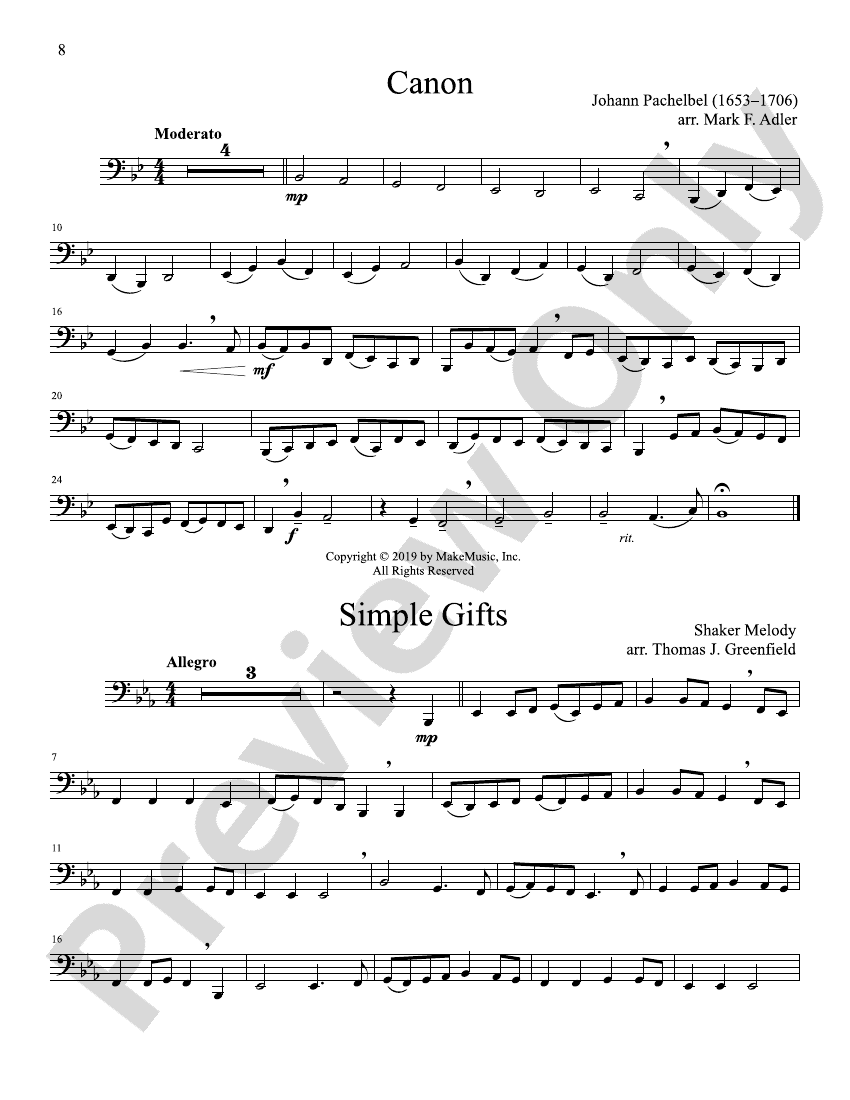The Beginning Tuba Soloist: Tuba - Digital Sheet Music Download