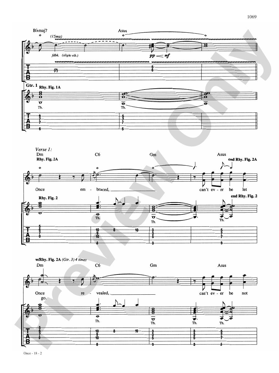 Once: Guitar - Digital Sheet Music Download: Van Halen