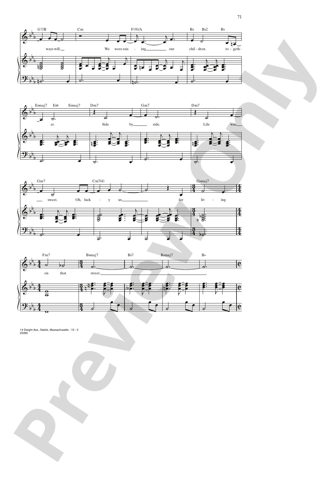 14 Dwight Ave., Natick, Massachusetts (from "Elegies: A Song Cycle"): Piano/Vocal/Chords ...