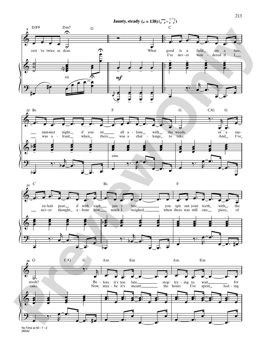 No Time at All (From "Pippin"): Voice: Stephen Schwartz - Digital Sheet ...